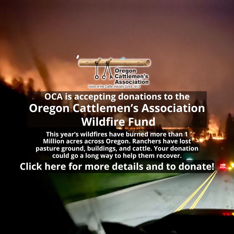 Wildfire Fund Donations - Oregon Cattlemen's Association